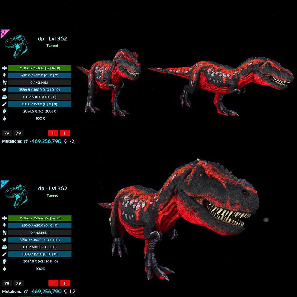 Rex / Boss Fighter Top Stats 2054Dmg Imprinted – My Ark Ascended