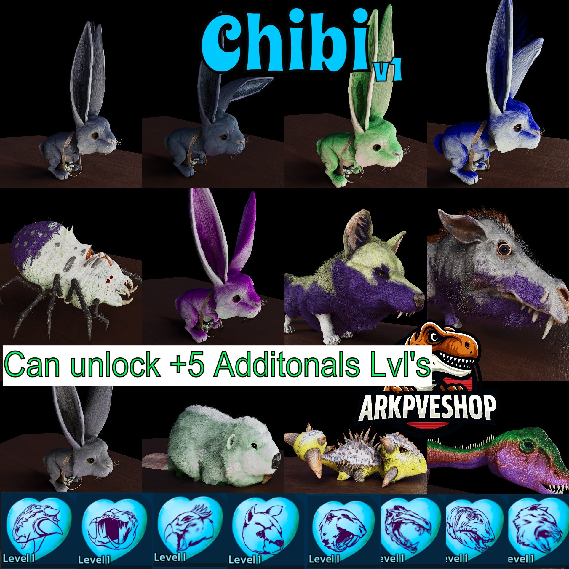 Chibi Pets V1 Uncommon – My Ark Ascended