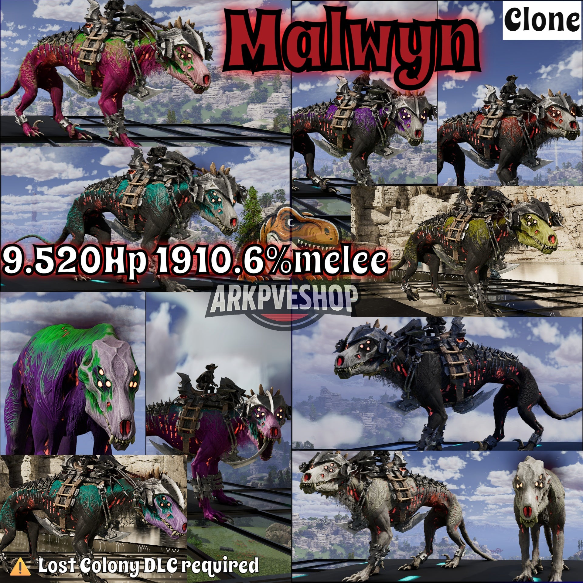 Malwyn Clone 1910%Melee – My Ark Ascended