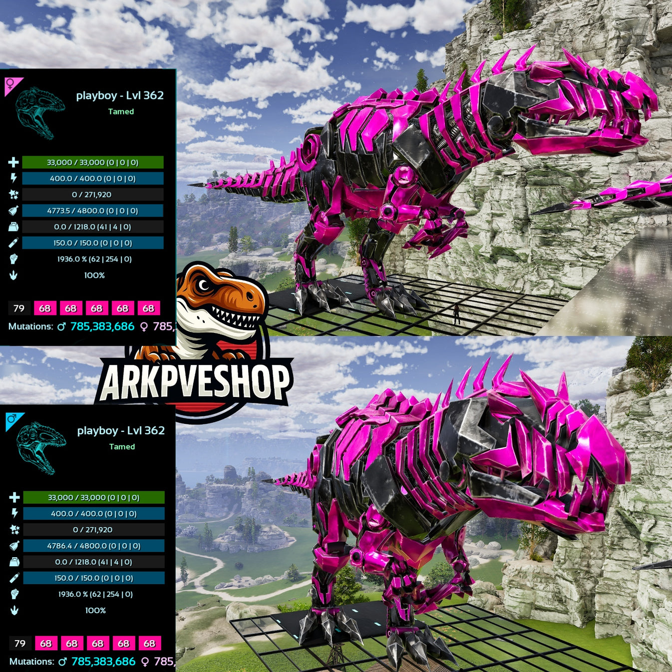 Tek Giganotosaurus 1936melee (Imprinted) – My Ark Ascended